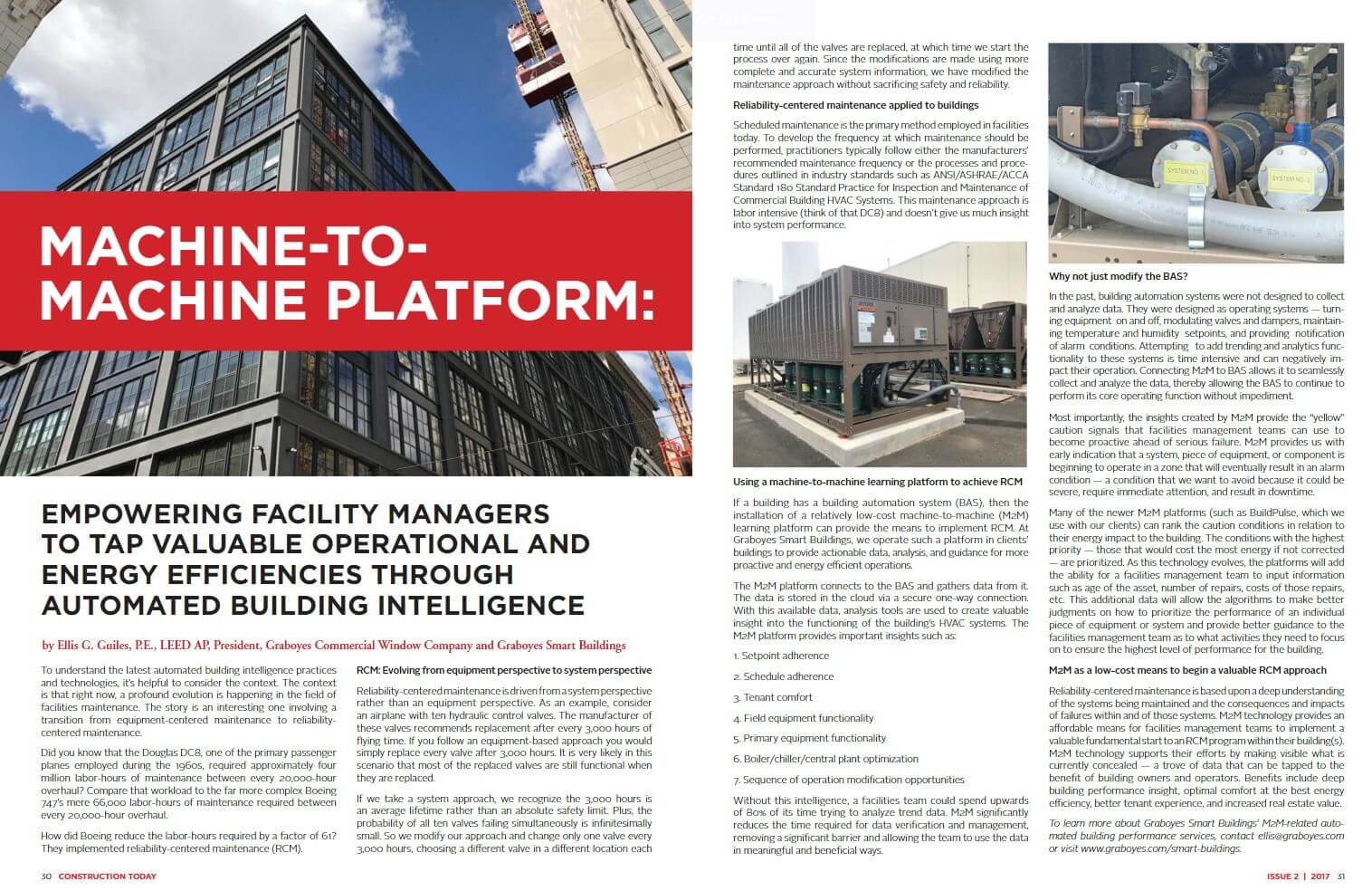 Automated building intelligence article by Graboyes' president Ellis ...